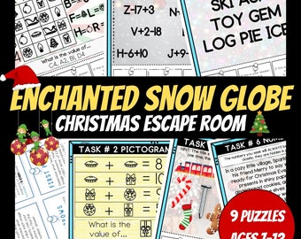 Christmas Printable Escape Room for Kids, Holiday Party Games, Kids ...