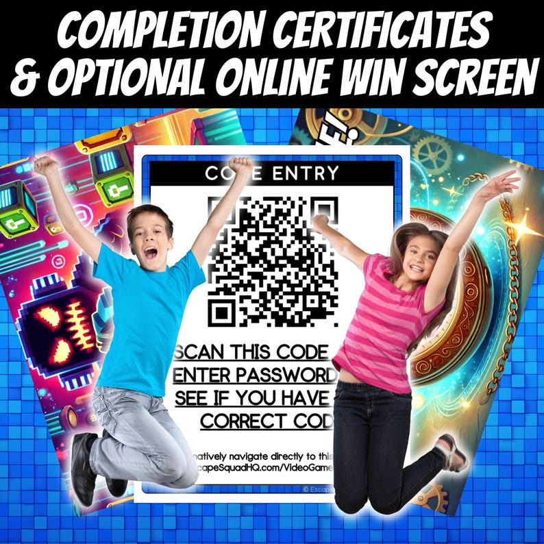 Video Game Themed Escape Room Kit, Birthday Party Games, Escape Room ...