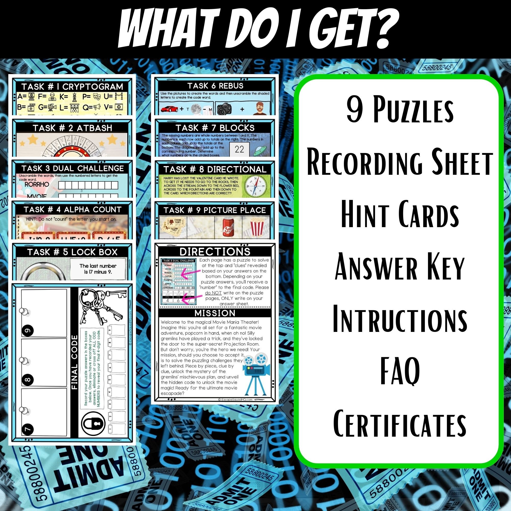 Printable Escape Room for Kids, Birthday Party Games, Kids Puzzles ...