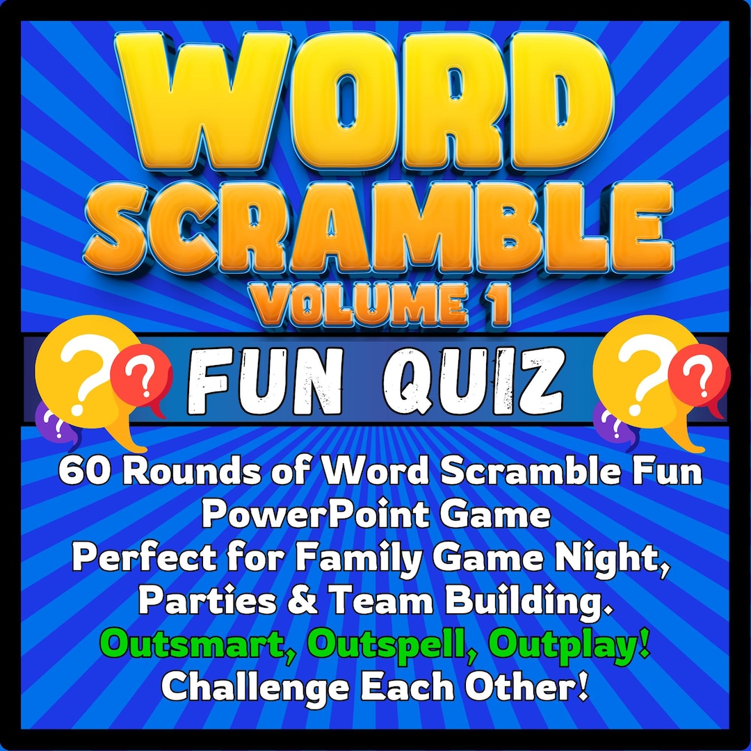 Riddles Challenge Powerpoint Game, Family Fun Game Night, Games for ...