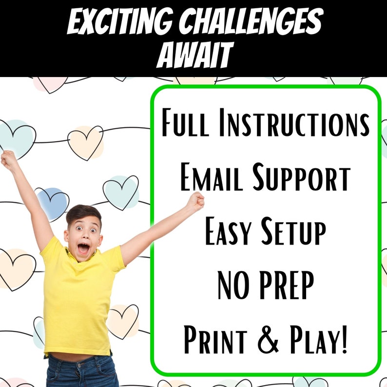 Printable Valentine's Day Escape Room, Birthday Party Games, Kids ...