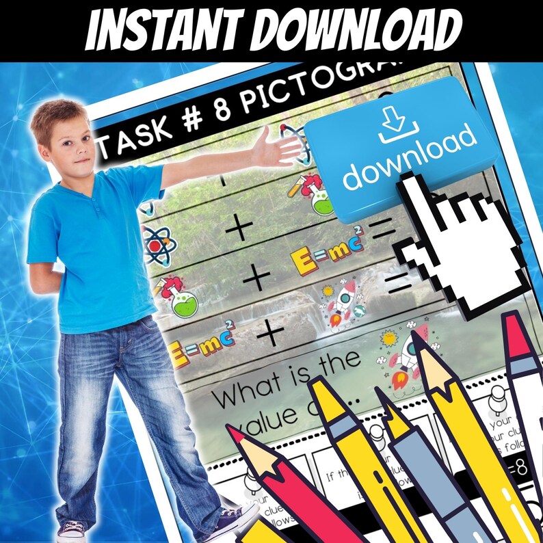 Printable Science Themed Escape Room for Kids, Birthday Party Games ...