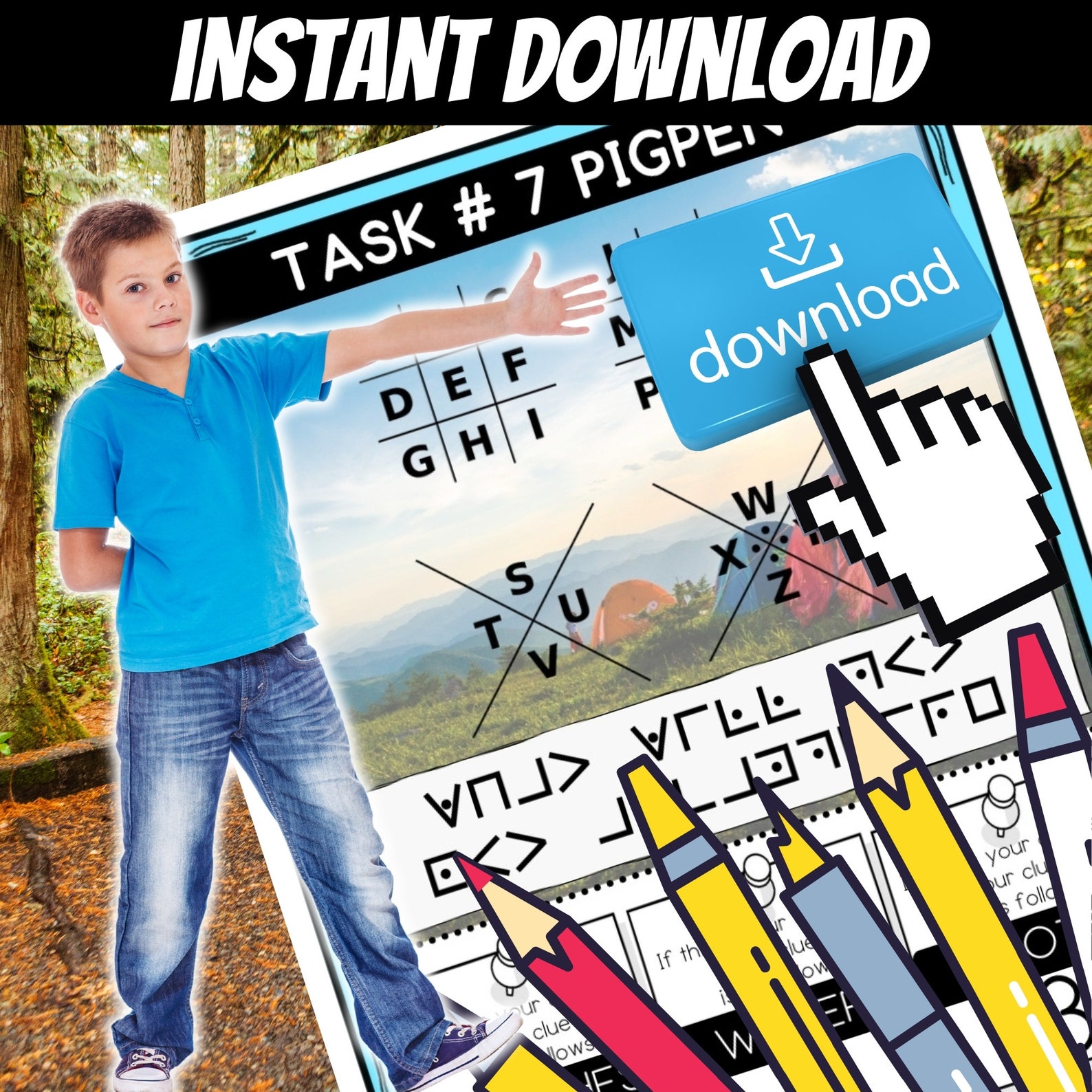 Printable Escape Room for Kids, Birthday Party Games, Kids Puzzles ...