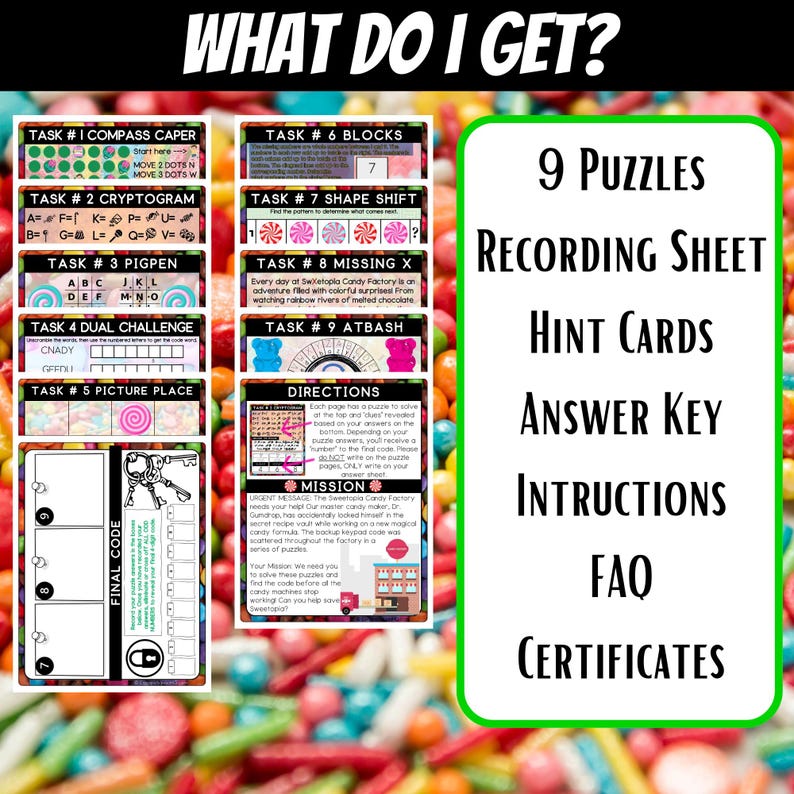 Printable Escape Room for Kids, Birthday Party Games, Kids Puzzle Game ...