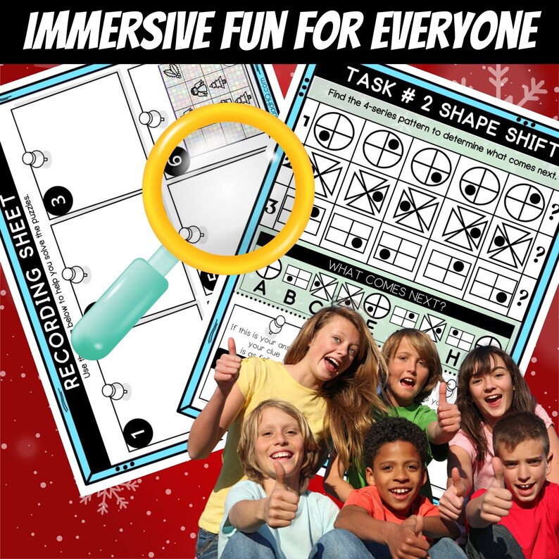 Christmas Printable Escape Room for Kids, Holiday Party Games, Kids ...
