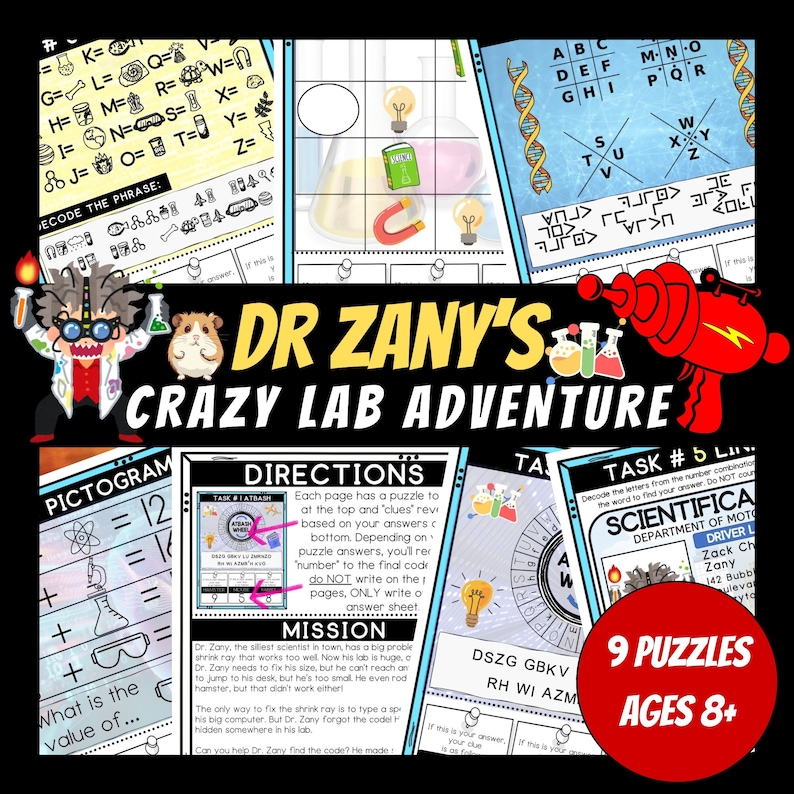 Printable Escape Room for Kids, Birthday Party Games, Kids Puzzles ...