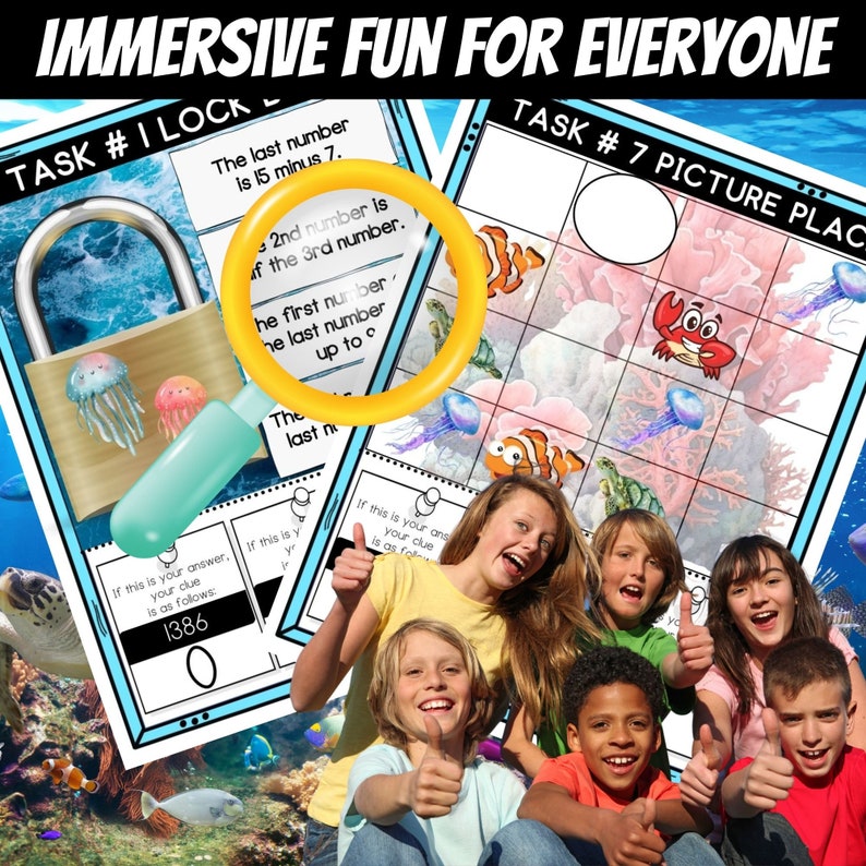 Printable Escape Room for Kids, Birthday Party Games, Kids Puzzles ...