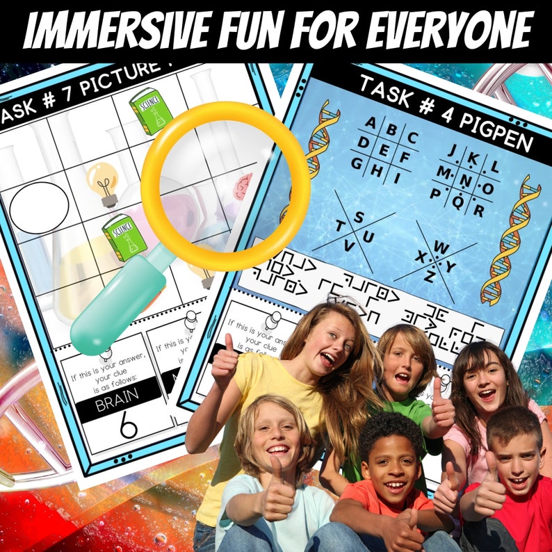 Printable Escape Room for Kids, Birthday Party Games, Kids Puzzles ...