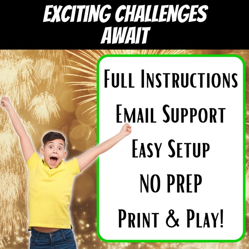 New Years Eve Scavenger Hunt for Kids, Printable Kids Activity, Kids ...