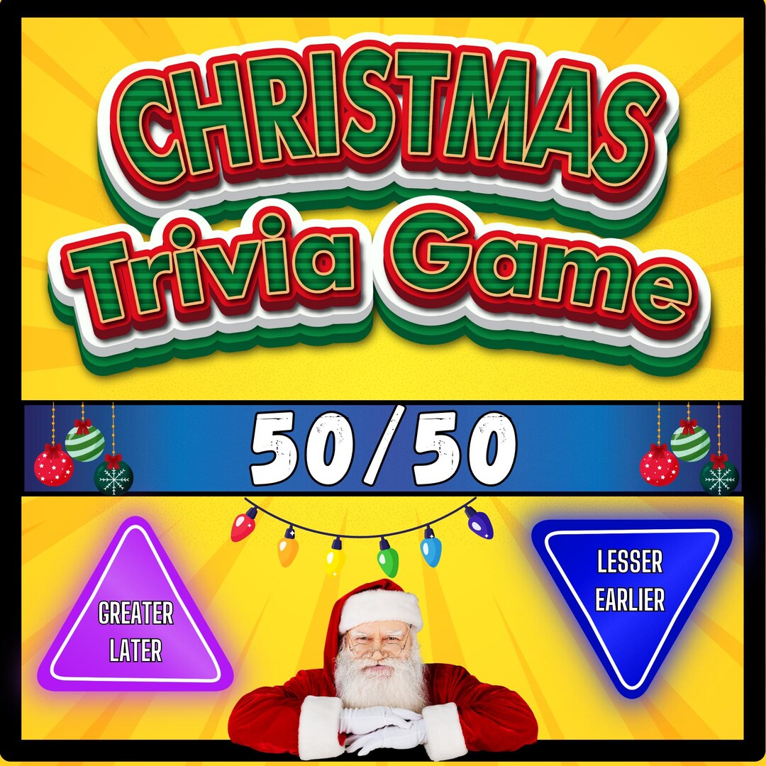 Virtual Trivia Christmas Game, Online Family Game, Family Fun Game ...