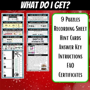 Christmas Printable Escape Room for Kids, Holiday Party Games, Kids ...