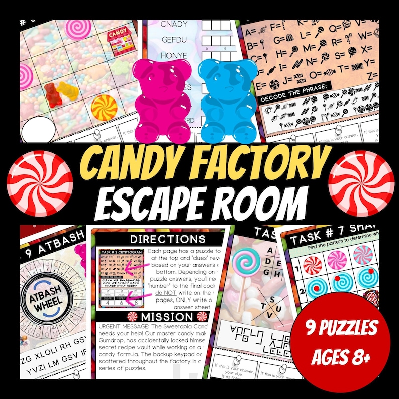Printable Escape Room for Kids, Birthday Party Games, Kids Puzzle Game ...