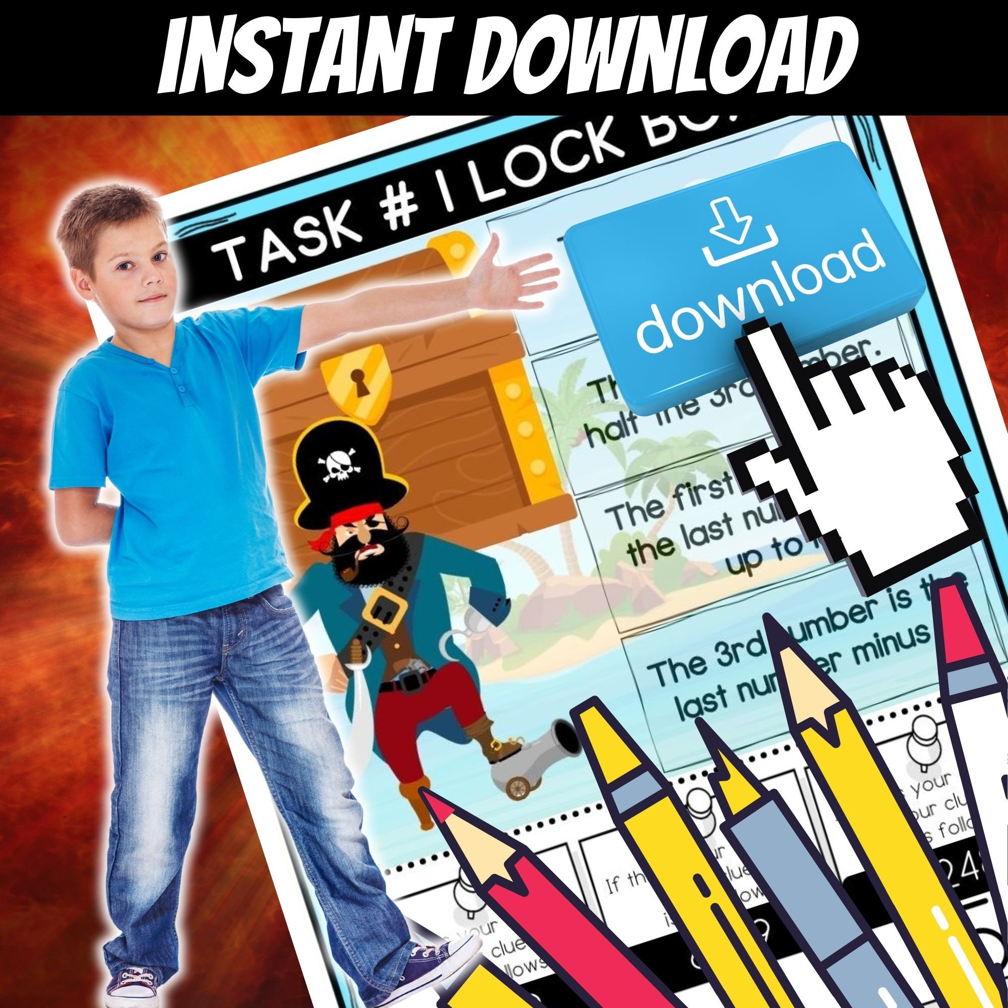 Printable Escape Room for Kids, Birthday Party Games, Kids Puzzles ...