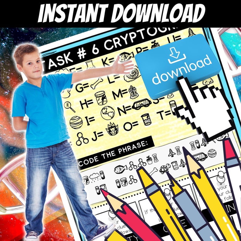 Printable Escape Room for Kids, Birthday Party Games, Kids Puzzles ...