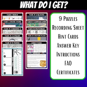 Printable Police Escape Room for Kids, Birthday Party Games, Kids ...