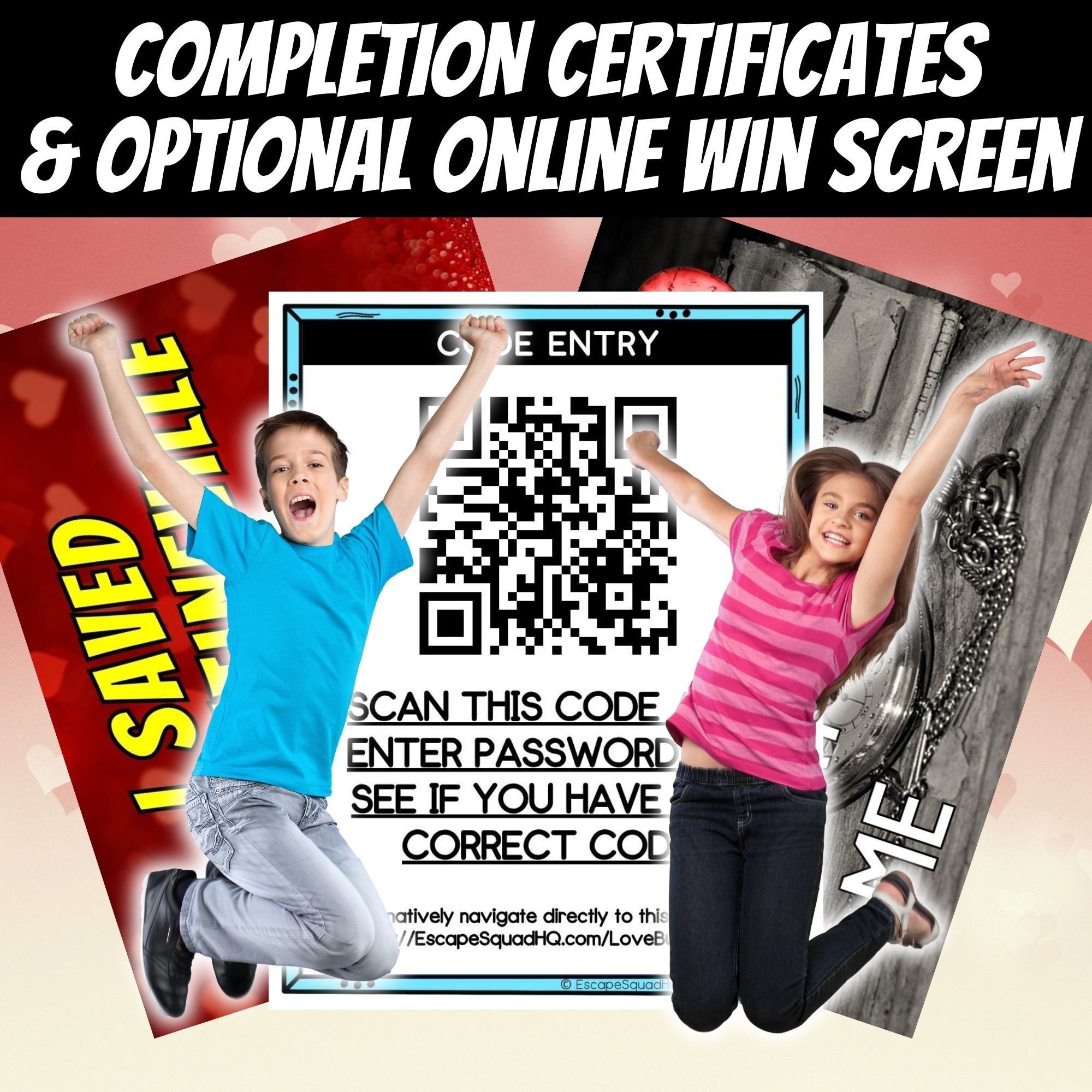 Printable Valentine's Day Escape Room, Birthday Party Games, Kids ...