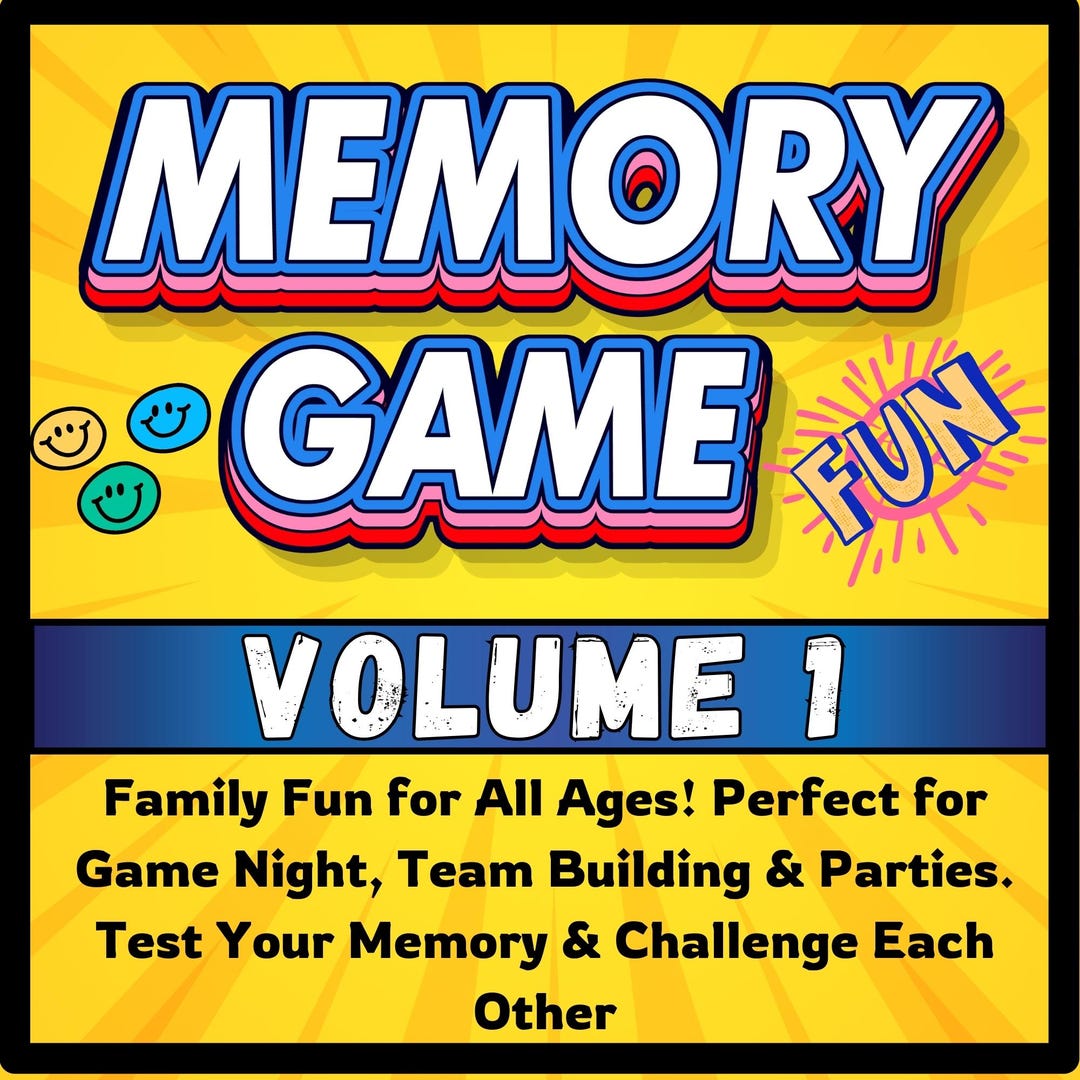 Virtual Memory Game, Picture Memory Game, Family Fun Game Night, Games for Family, Zoom Party ...