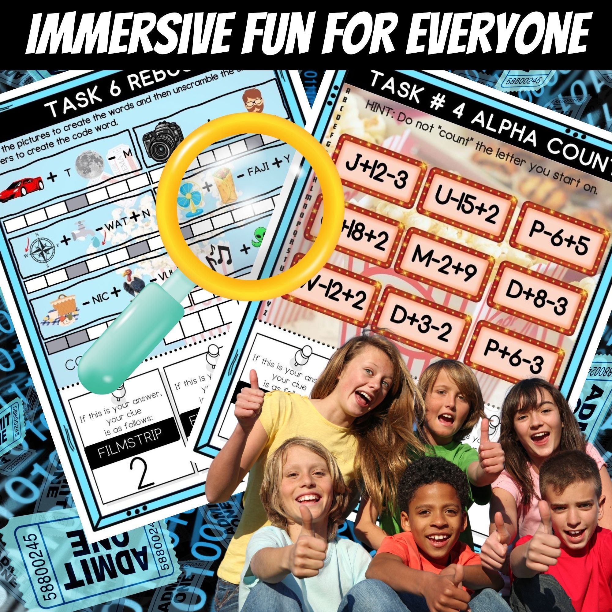 Printable Escape Room for Kids, Birthday Party Games, Kids Puzzles ...