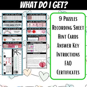 Printable Valentine's Day Escape Room, Birthday Party Games, Kids ...