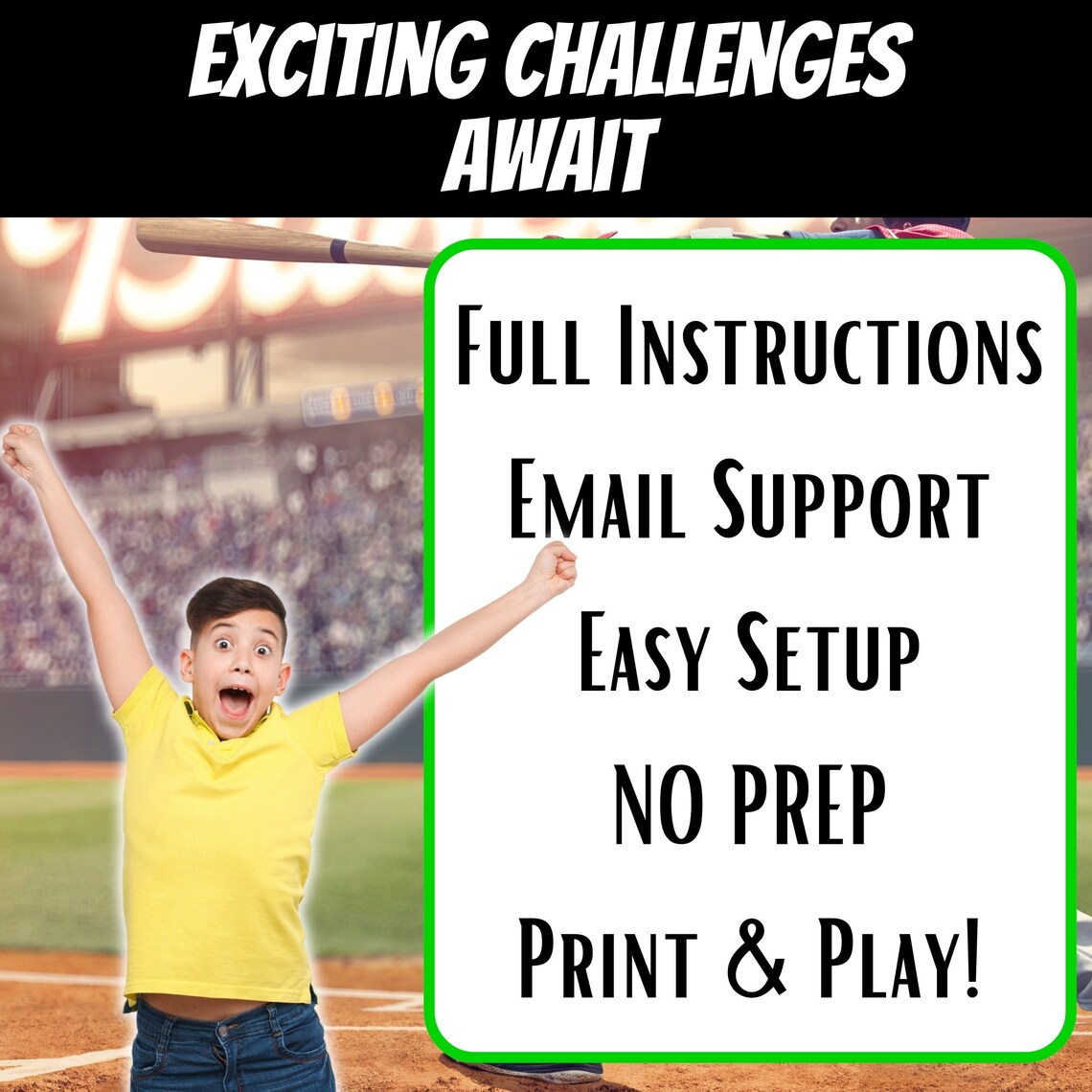 Baseball Escape Room Kit, Printable Escape Room for Kids, Birthday ...