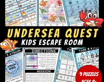 Printable Escape Room for Kids, Birthday Party Games, Kids Puzzles ...