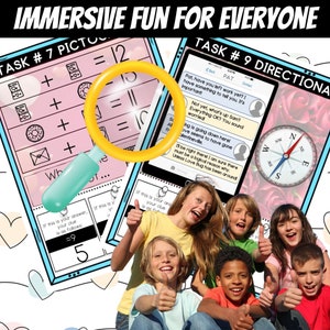 Printable Valentine's Day Escape Room, Birthday Party Games, Kids ...