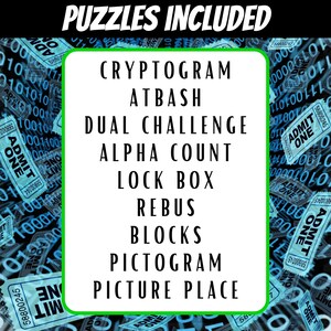 Printable Escape Room for Kids, Birthday Party Games, Kids Puzzles, Printable Party Games, Movie ...