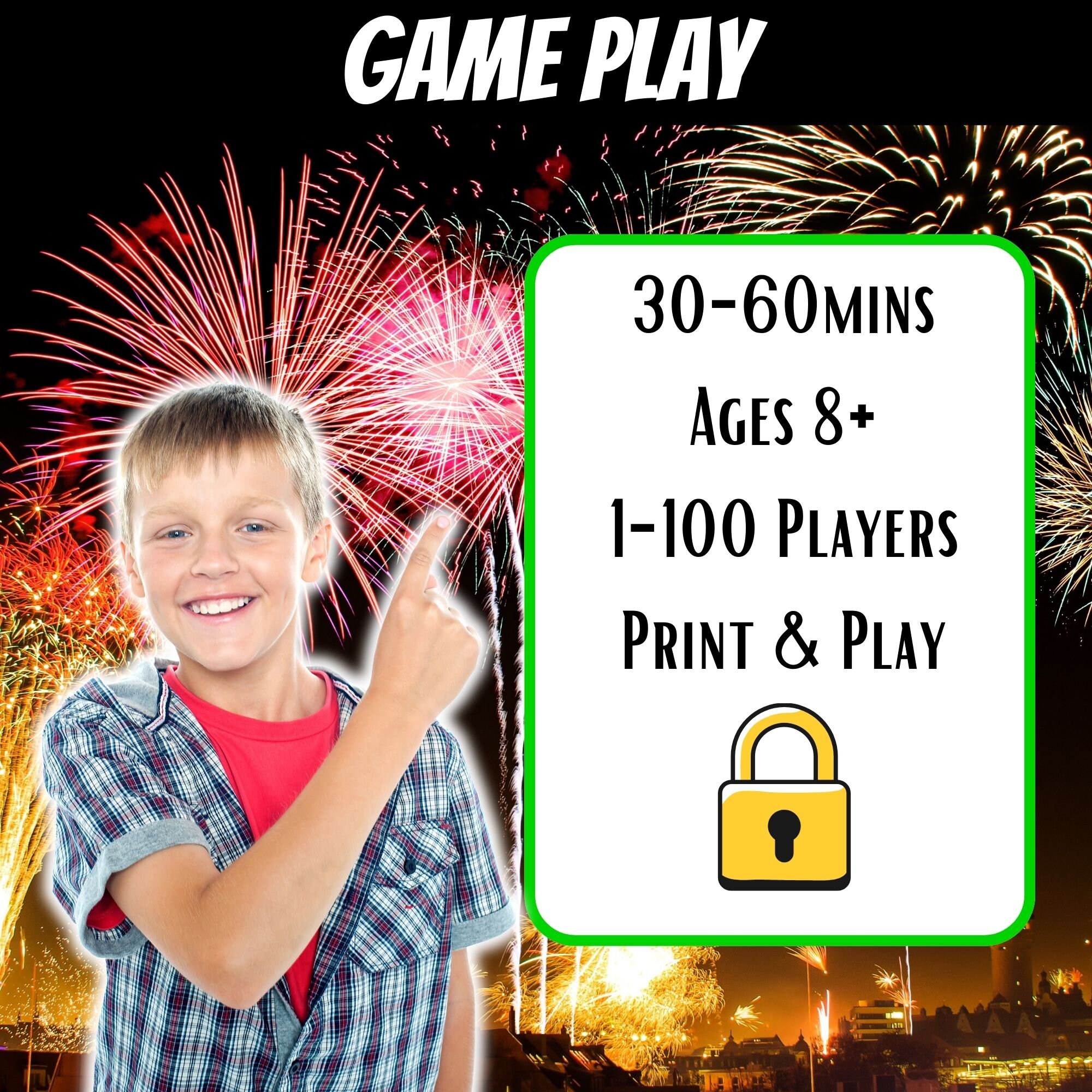 New Years Eve Escape Room for Kids, Holiday Party Games, Kids Puzzles ...