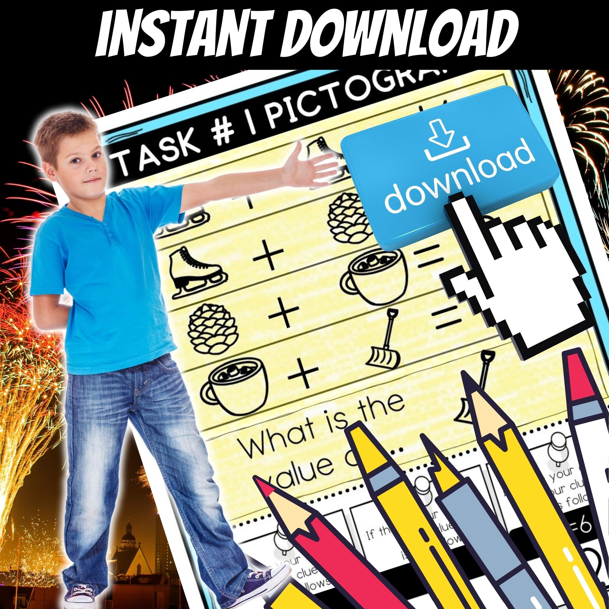 New Years Eve Escape Room for Kids, Holiday Party Games, Kids Puzzles ...