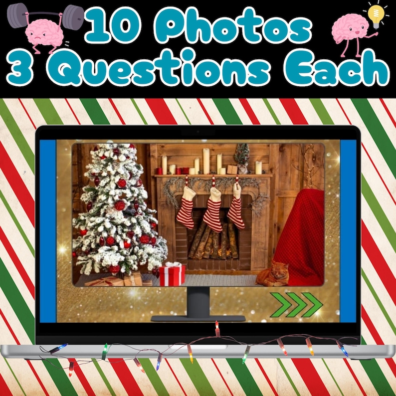 Christmas Virtual Memory Game, Picture Memory Game, Family Fun Game ...