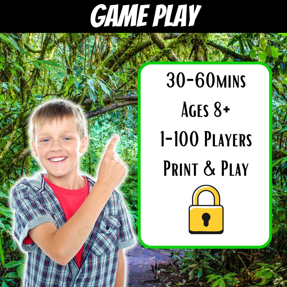 Printable Escape Room for Kids, Jungle Escape Room Kit, Kids Puzzle ...