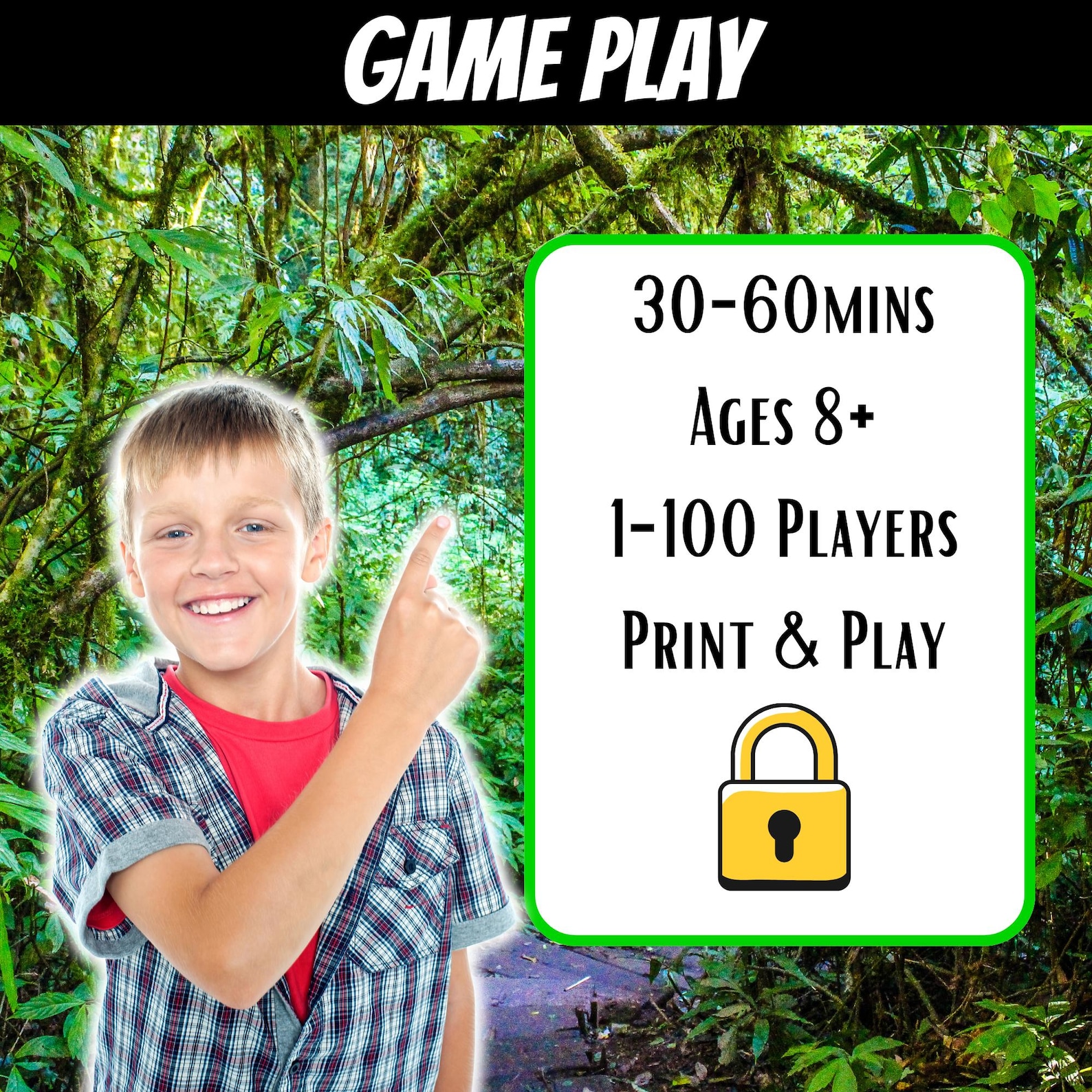 Printable Escape Room for Kids, Jungle Escape Room Kit, Kids Puzzle ...