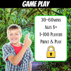 Printable Escape Room for Kids, Jungle Escape Room Kit, Kids Puzzle ...