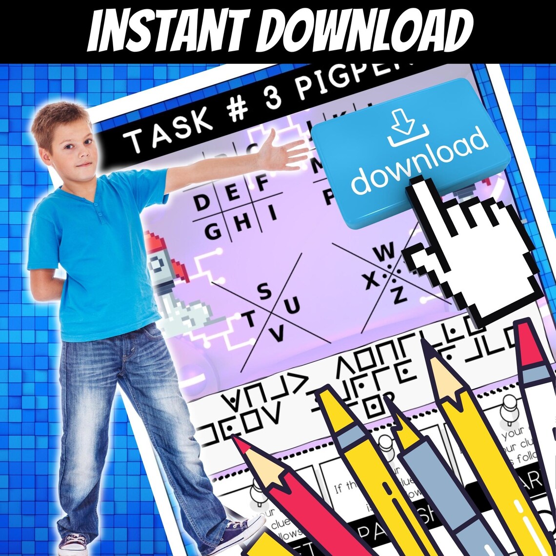 Video Game Themed Escape Room Kit, Birthday Party Games, Escape Room ...