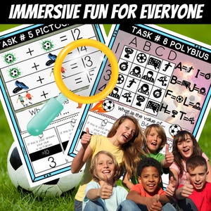 Soccer Escape Room Kit, Printable Escape Room for Kids, Birthday Party ...