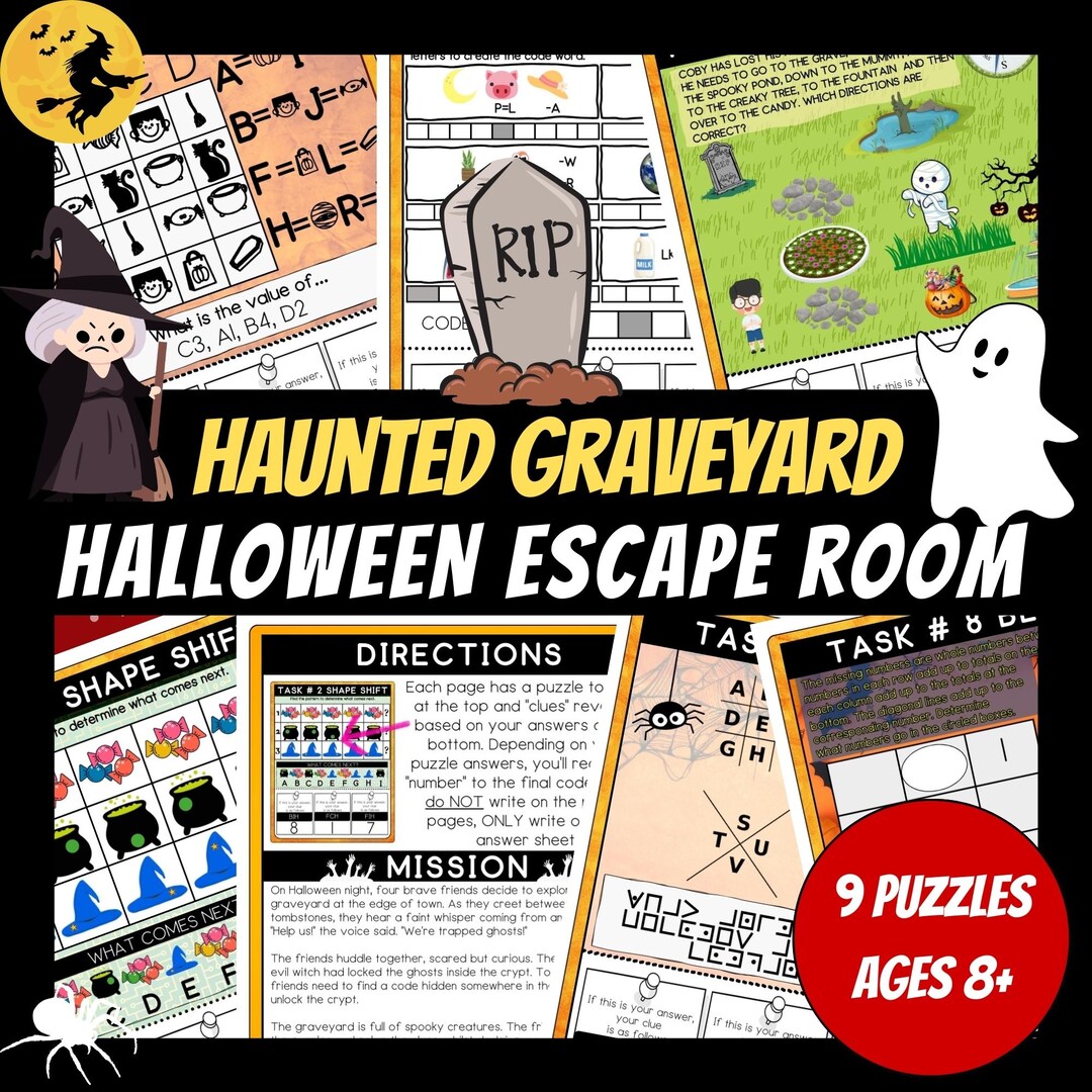 Printable Escape Room for Kids, Birthday Party Games, Kids Puzzles ...