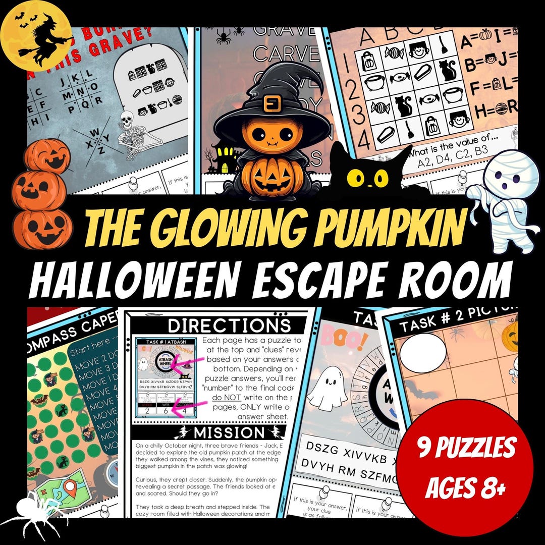 Printable Escape Room for Kids, Birthday Party Games, Kids Puzzles ...