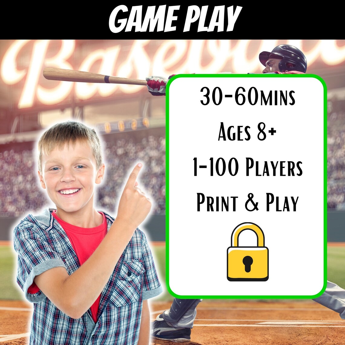 Baseball Escape Room Kit, Printable Escape Room for Kids, Birthday ...