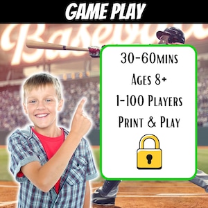 Baseball Escape Room Kit, Printable Escape Room for Kids, Birthday ...