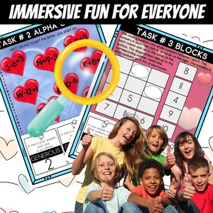 Printable Valentine's Day Escape Room, Birthday Party Games, Kids ...