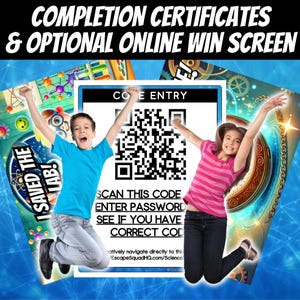 Printable Science Themed Escape Room for Kids, Birthday Party Games ...