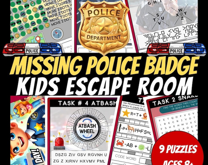 Escape Room for Kids - DIY Printable Game – Basketball Escape Room Kit ...