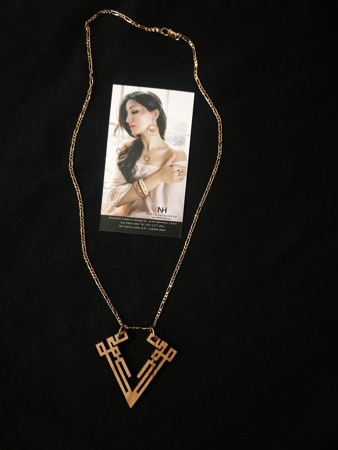 Resilience Arabic Calligraphy Olive Wood Pendant | Etsy