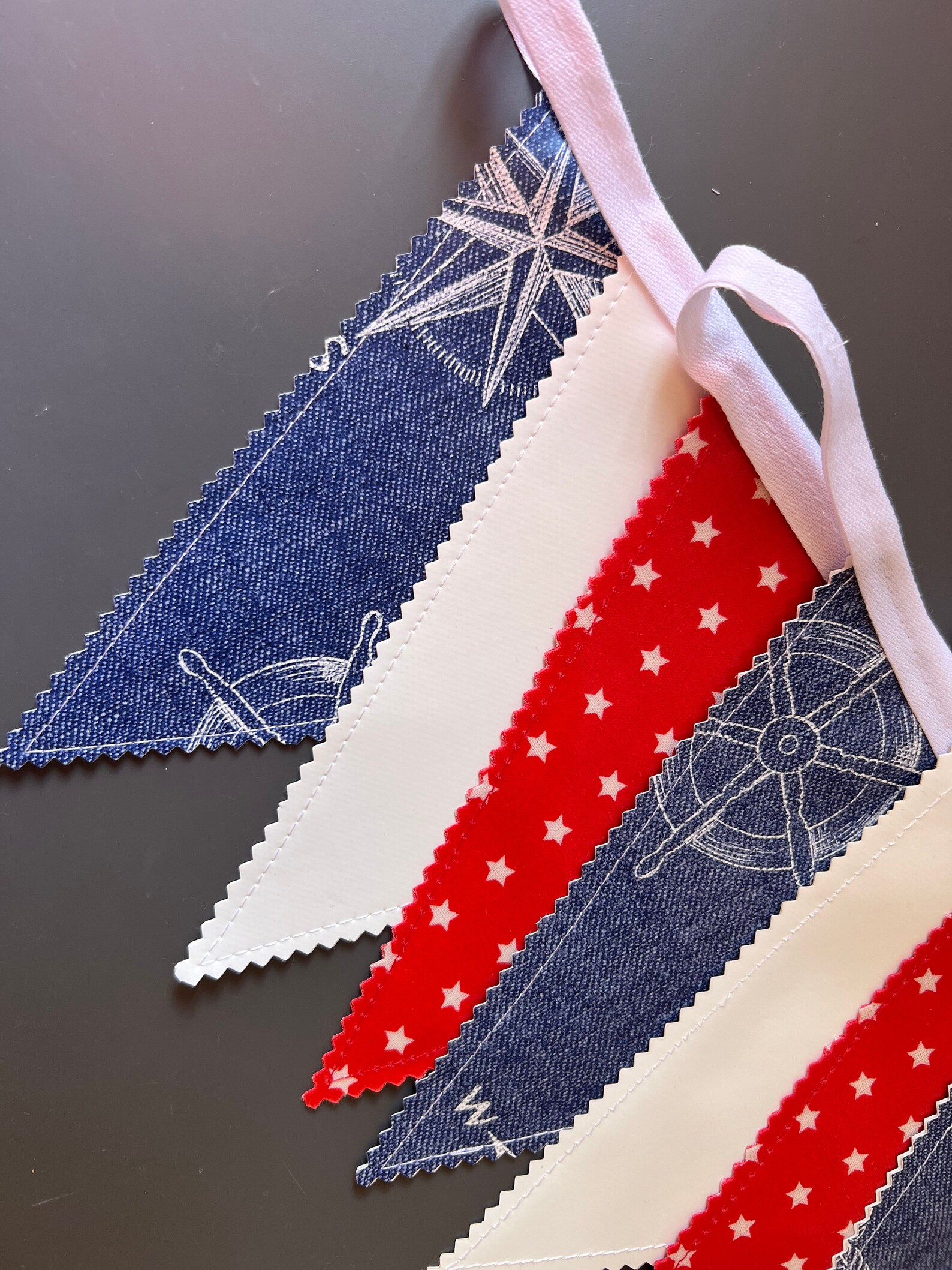 Handmade Outdoor Waterproof Bunting Seaside Beach Red Stars - Etsy UK