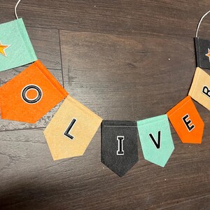 Handmade Personalised Name Message Felt Bunting With Stars Hearts - Etsy