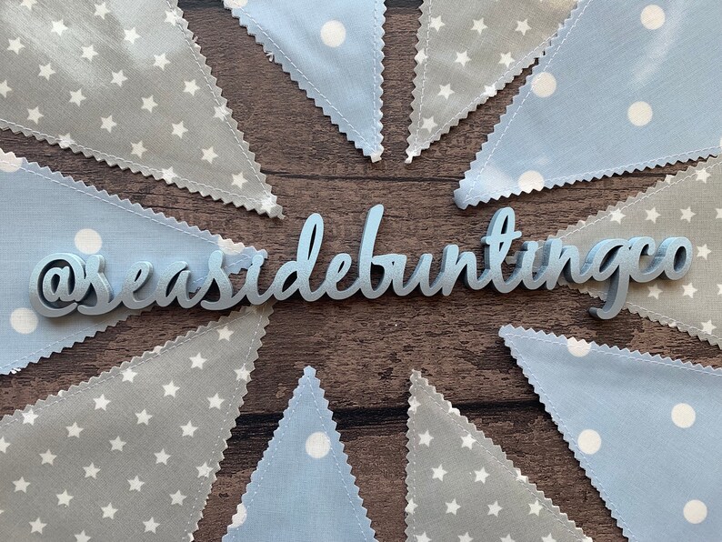 Handmade Outdoor Waterproof Bunting Nursery Baby Blue Spot - Etsy UK
