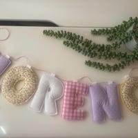 Fabric Name Banners - Etsy