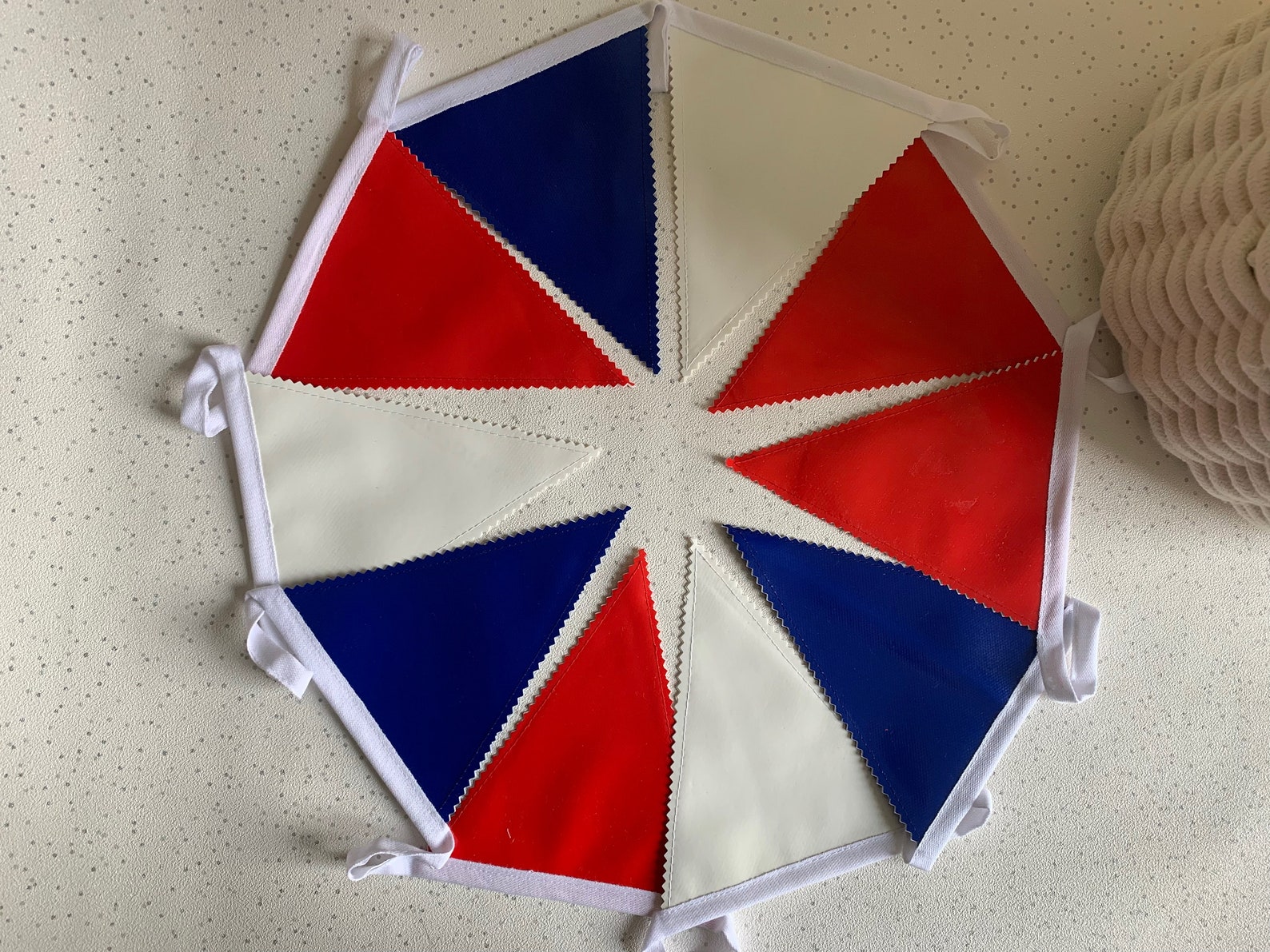 Handmade Outdoor Waterproof Bunting Red White Blue Royal | Etsy