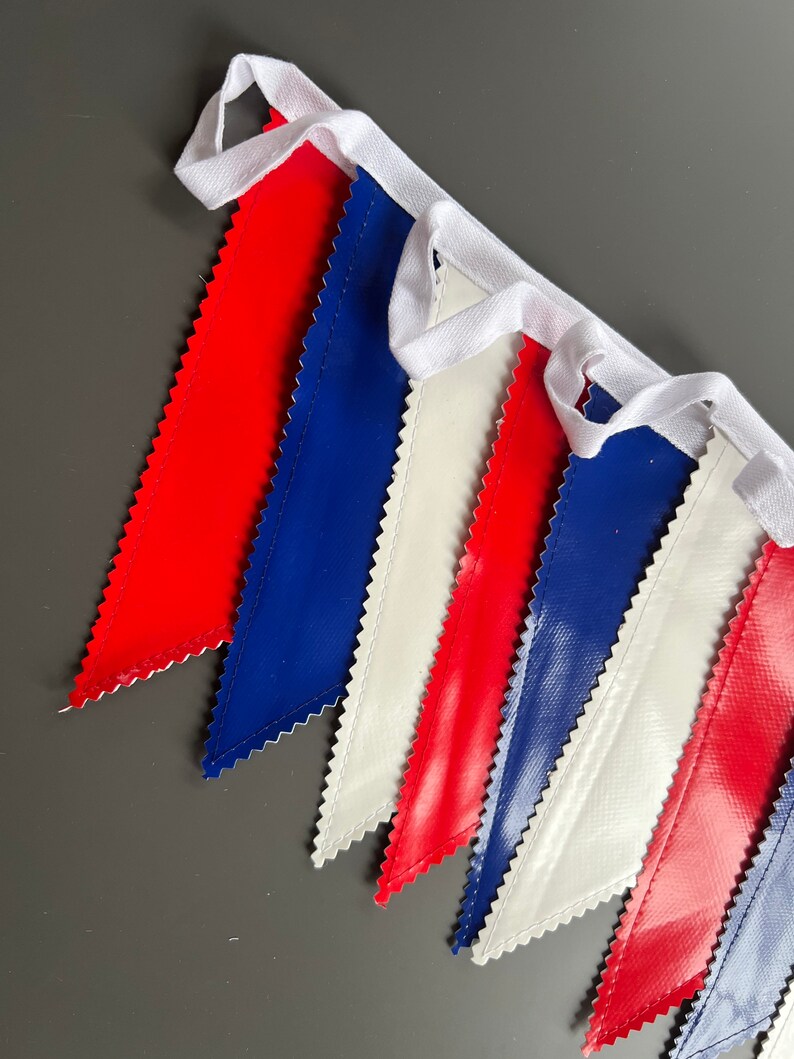 Handmade Outdoor Waterproof Bunting Red White Blue Royal | Etsy