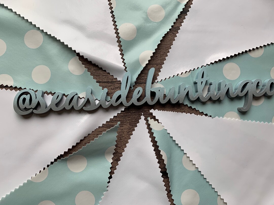 Handmade Waterproof Garden Bunting - Outdoor Single or Double Sided ...